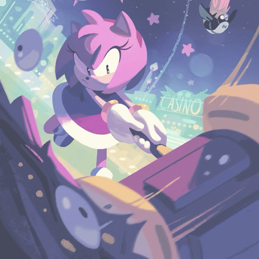 Sonic And Amy Kissing